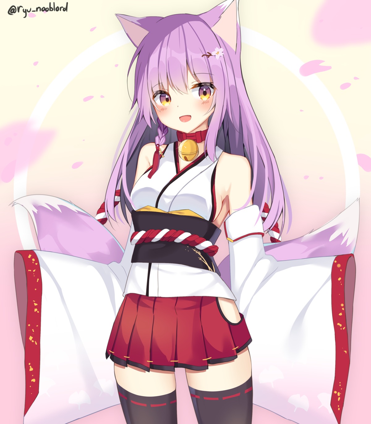 ryu narb animal ears japanese clothes kitsune tail thighhighs | #535441 | yande.re